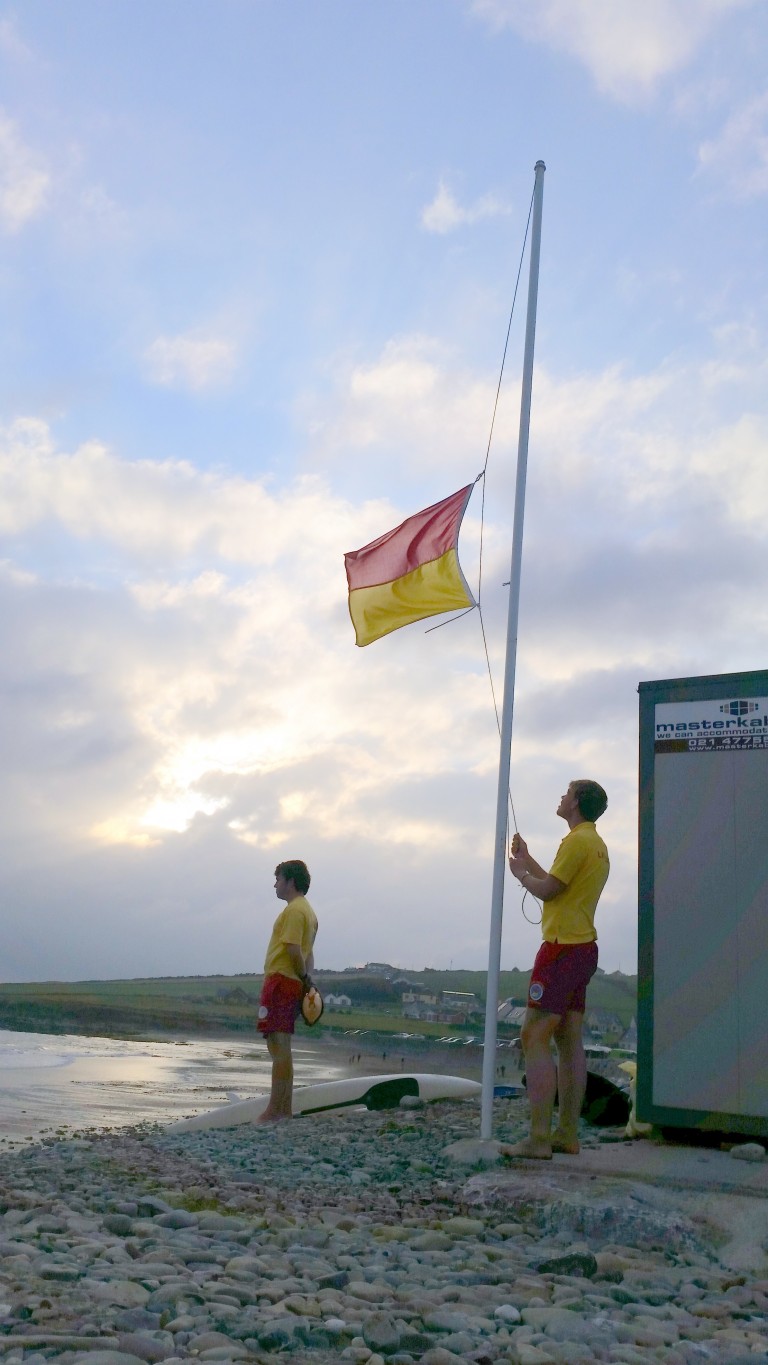 Beach Lifeguard Flag System - CUMANN SÁBHÁILTEACHT UISCE - CORCAIGH